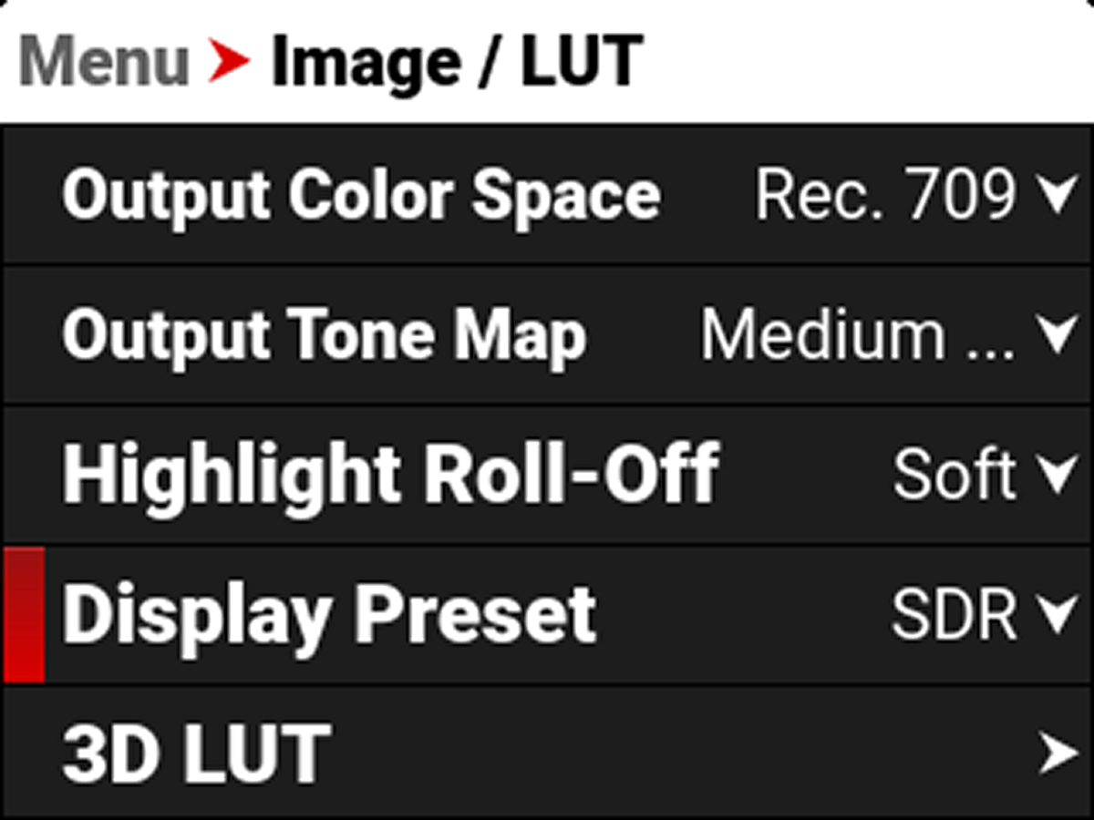 Display Preset